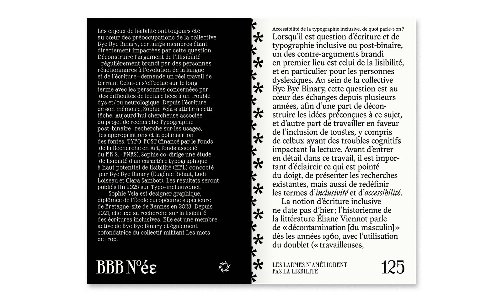 Bye Bye Binary – N° é·e, Imaginaires typo·graphiques post-binaires